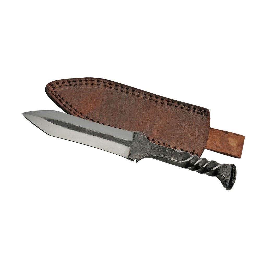 Railforge Twist Heritage Fixed Blade Dagger - Polished Steel | Texas ...